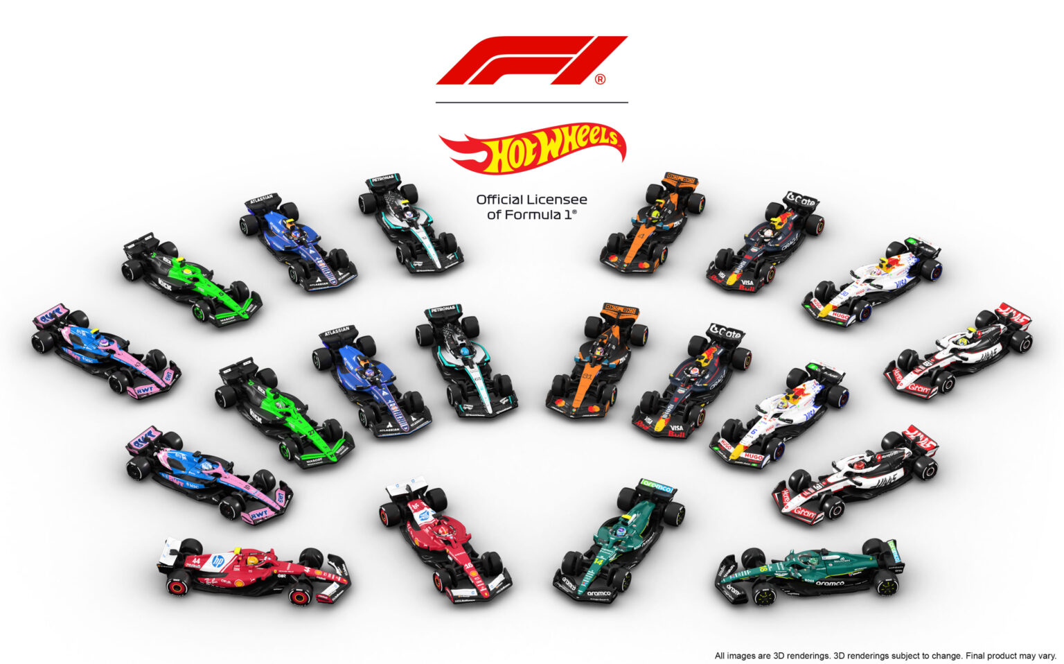 The Full Grid Arrives in 1:64 Scale: Hot Wheels Expands Formula 1 ...